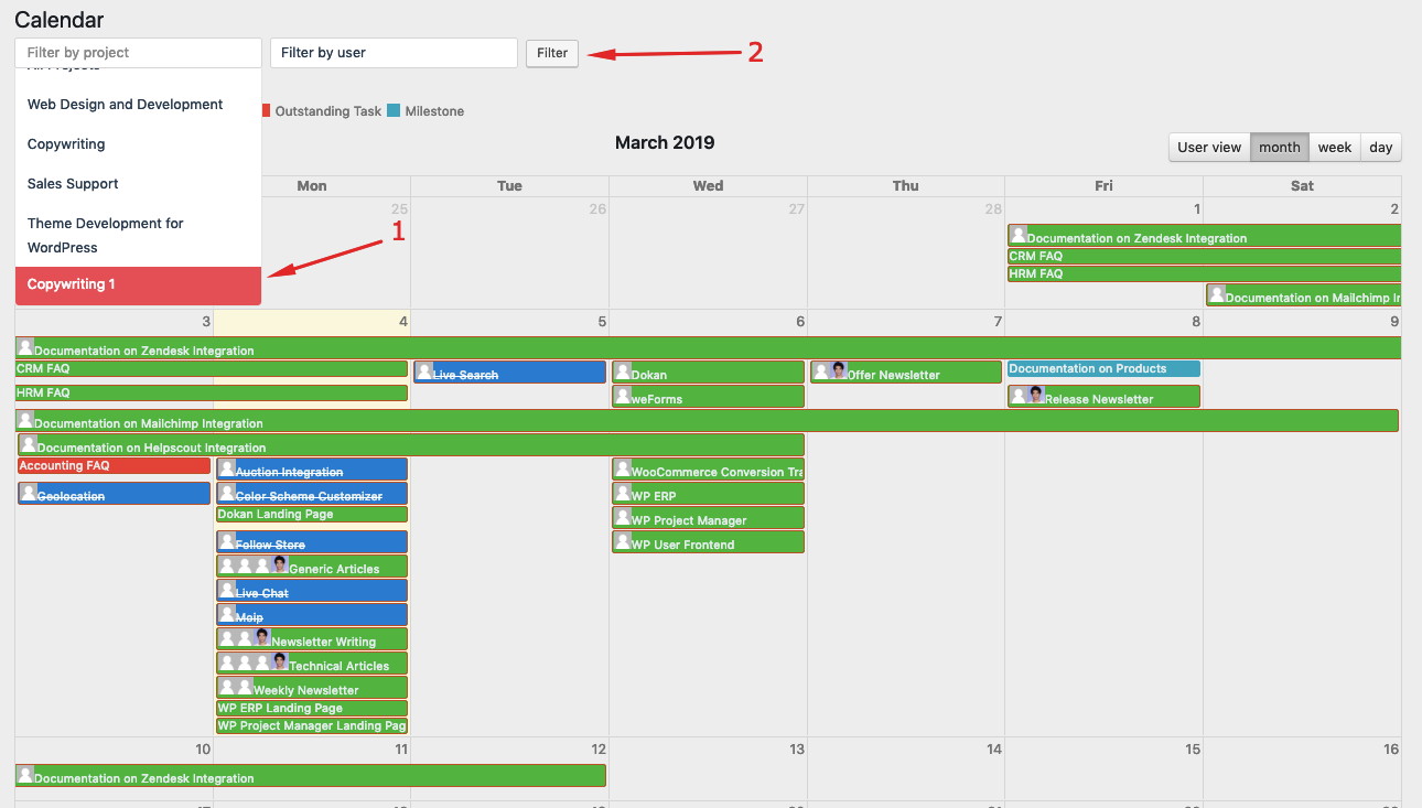 Calendar - weDevs