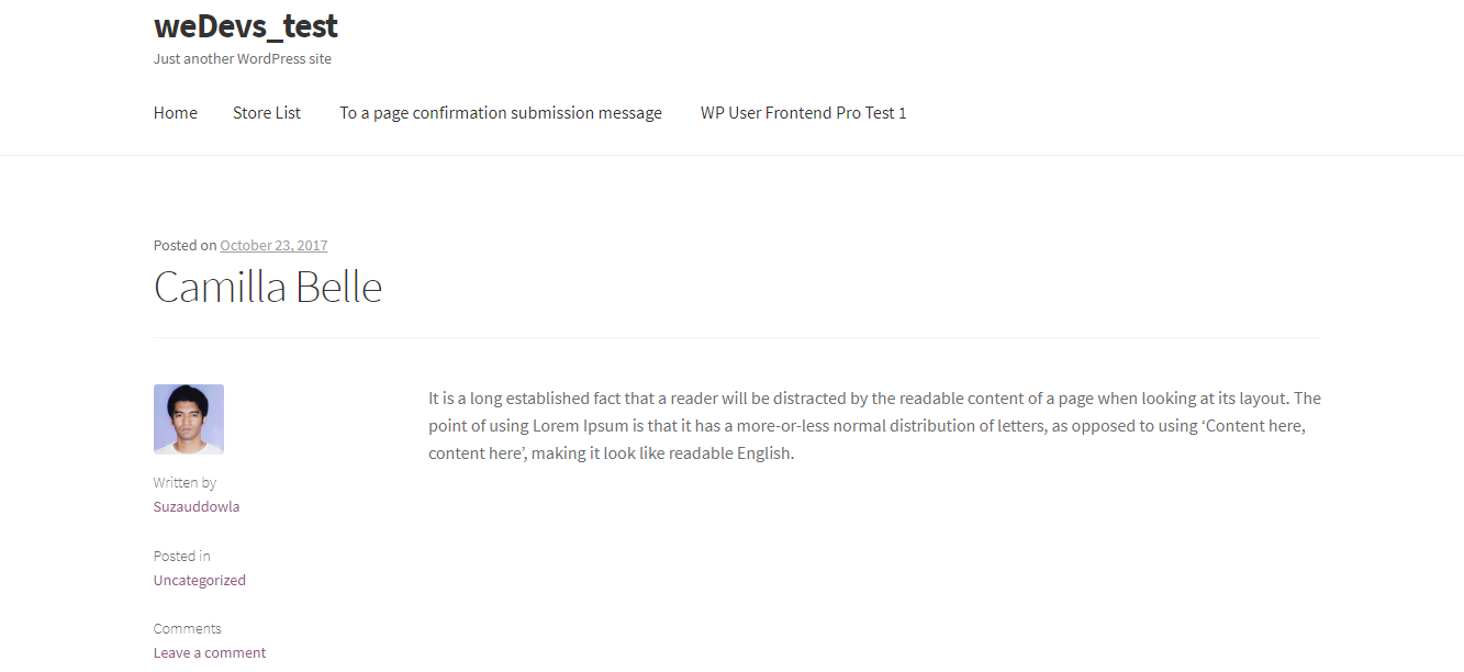 How To Set Up Submission Confirmation Message - weDevs