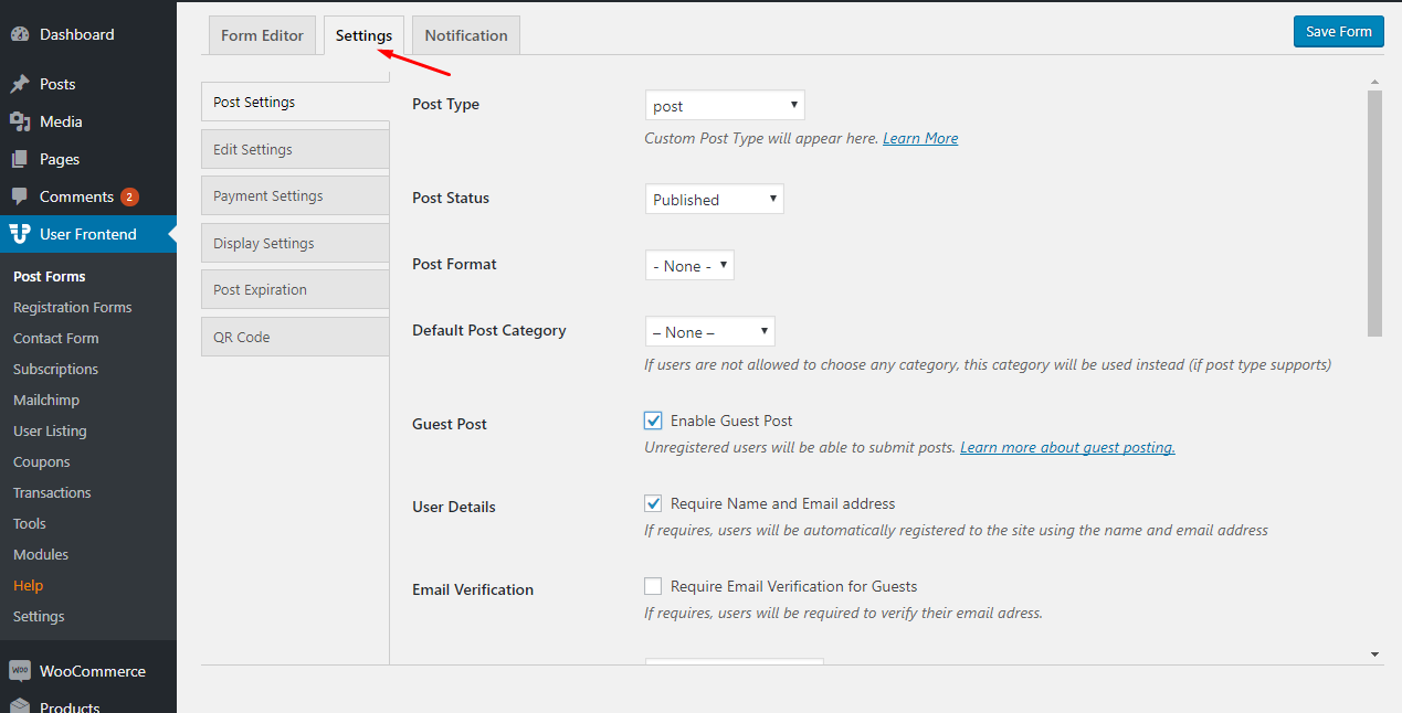 How To Set Up Submission Confirmation Message Wedevs 4203