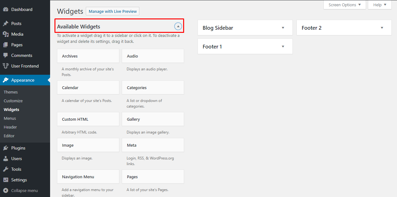 User Login Widget - weDevs